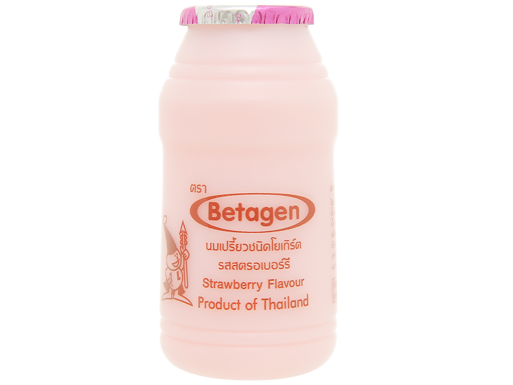Sữa uống lên men hương dâu Betagen chai 85ml