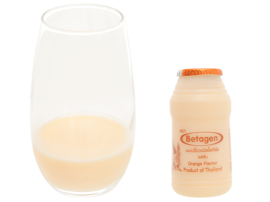 Sữa uống lên men hương cam Betagen chai 85ml