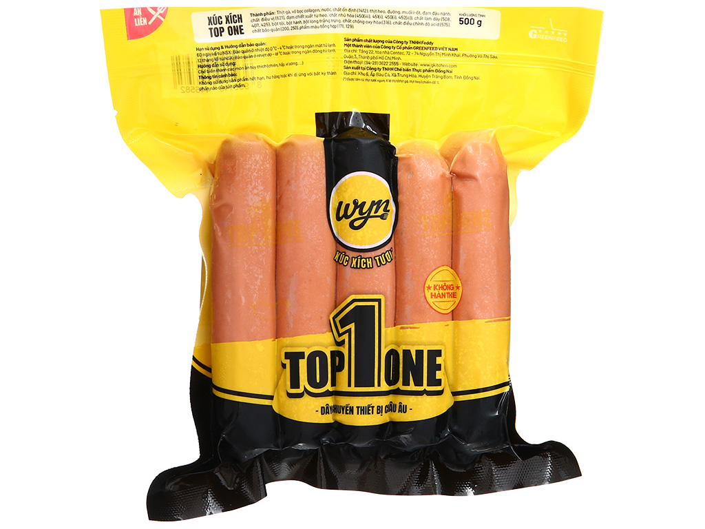 Xúc xích TOP ONE WYN G Kitchen 500g tại Bách hoá XANH