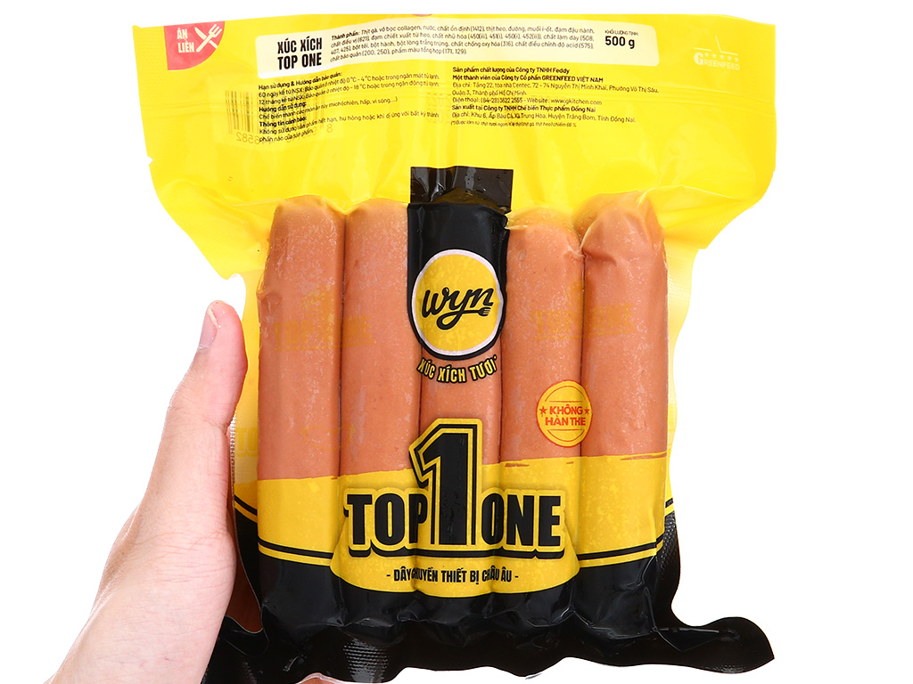 Xúc xích TOP ONE WYN G Kitchen 500g tại Bách hoá XANH