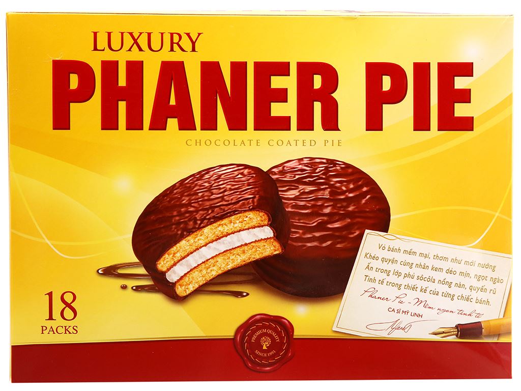 Bánh socola Phaner Pie 18 cáix28g giá tốt tại Bách hoá XANH
