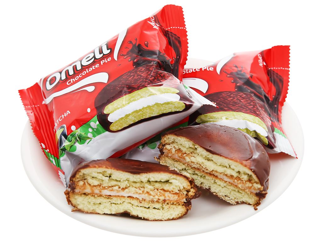 Bánh Omeli trà xanh 12 cái x 25g giá tốt tại Bách hoá XANH