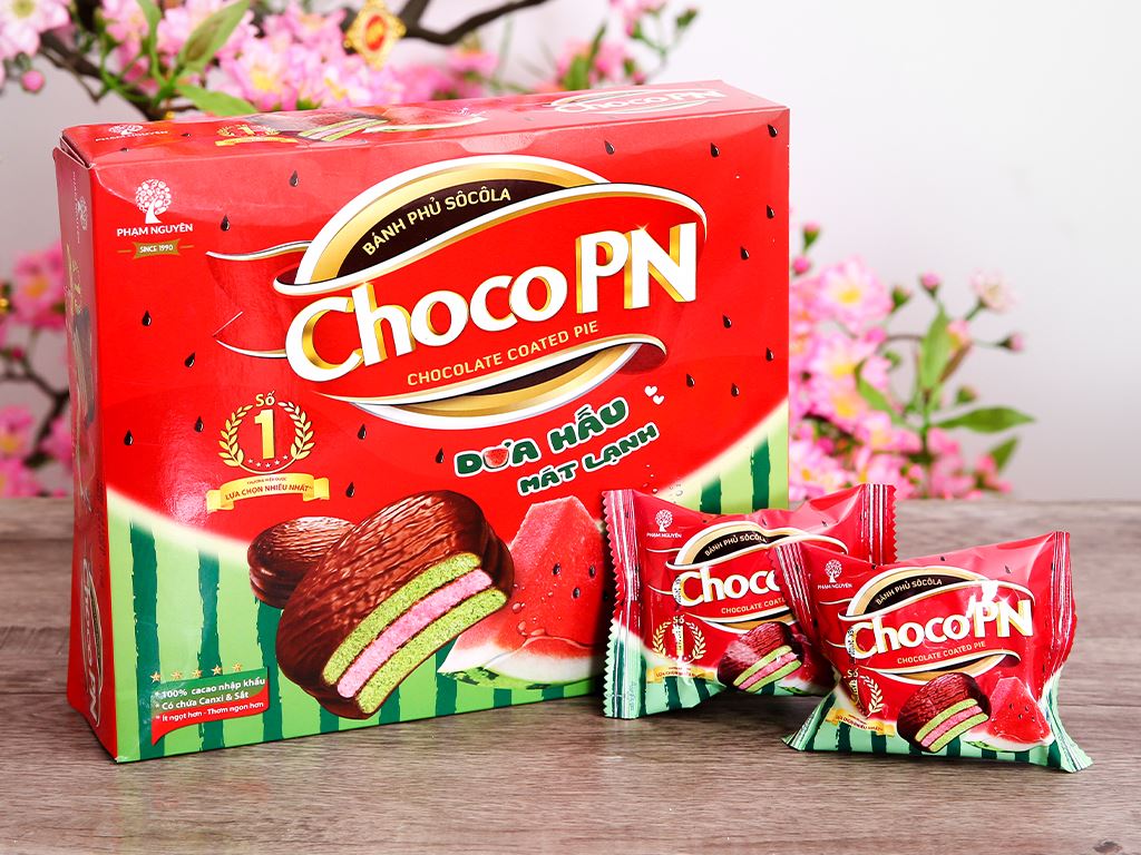 Bánh Choco PN dưa hấu 14 cái x 17g giá tốt tại Bách hoá XANH