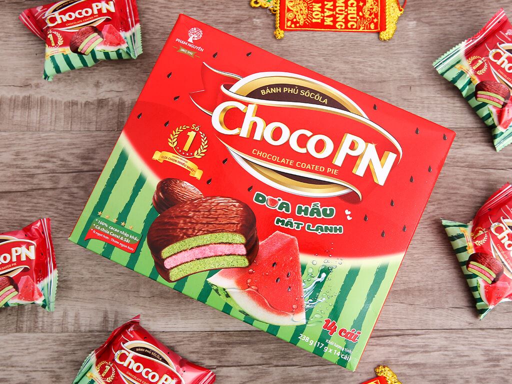 Bánh Choco PN dưa hấu 14 cái x 17g giá tốt tại Bách hoá XANH
