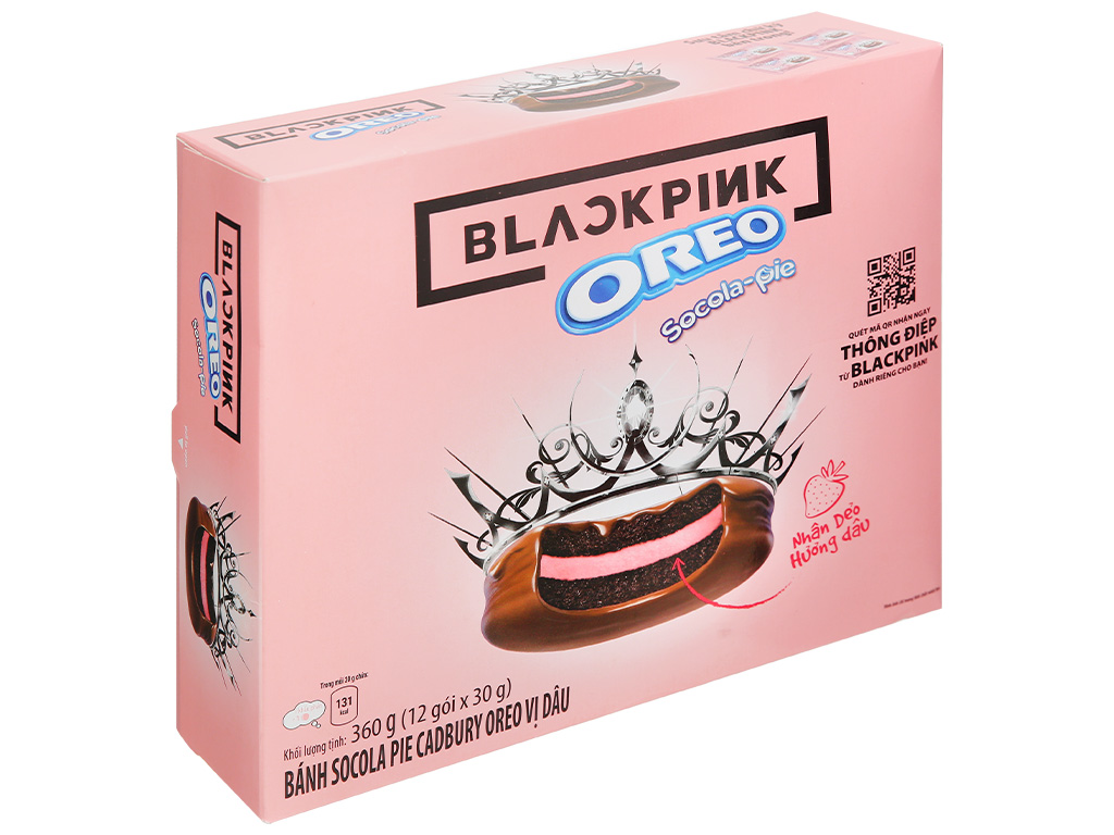 Bánh Oreo Pie socola dâu hộp 360g tại Bách hóa XANH