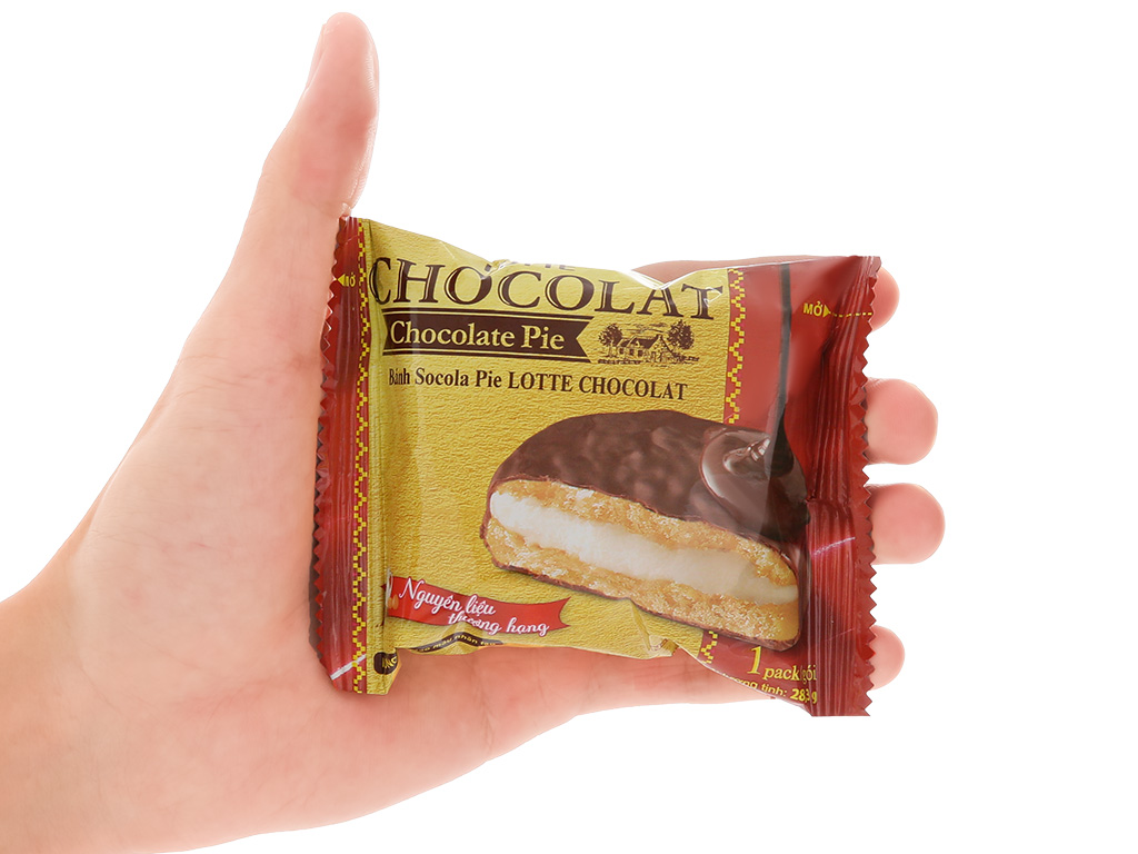 Bánh socola pie Lotte Chocolat hộp 169.8g tại Bách hóa XANH