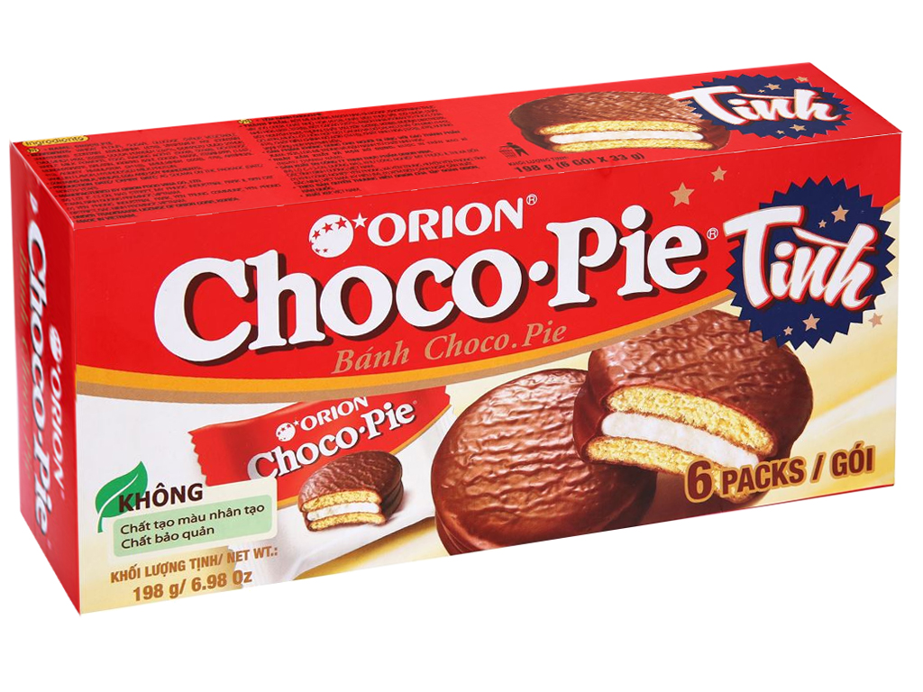 Bánh chocopie Orion hộp 217.8g (6 cái) tại Bách hóa XANH