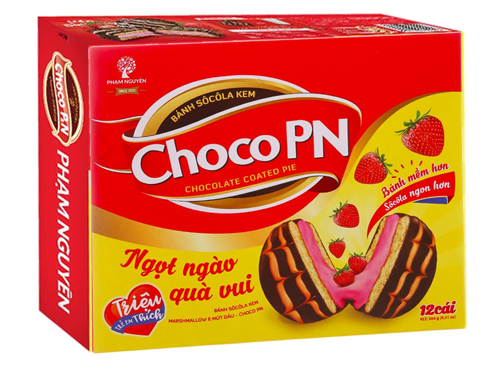 Bánh socola Choco PN 12 cái x 22g giá tốt tại Bách hoá XANH