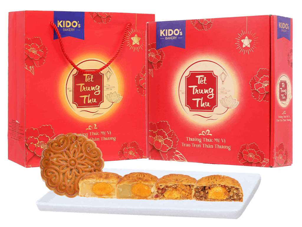 4 bánh Kido's Bakery truyền thống và trà xanh Bách hóa XANH