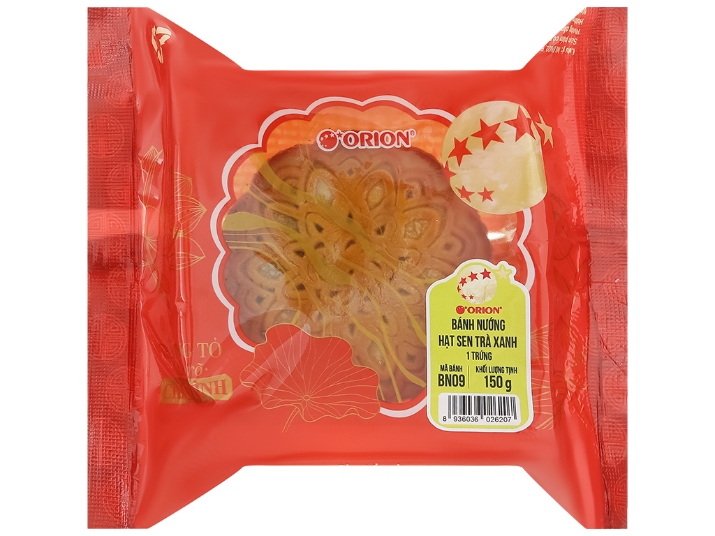 Bánh trung thu Orion hạt sen trà xanh 150g tại Bách hóa XANH