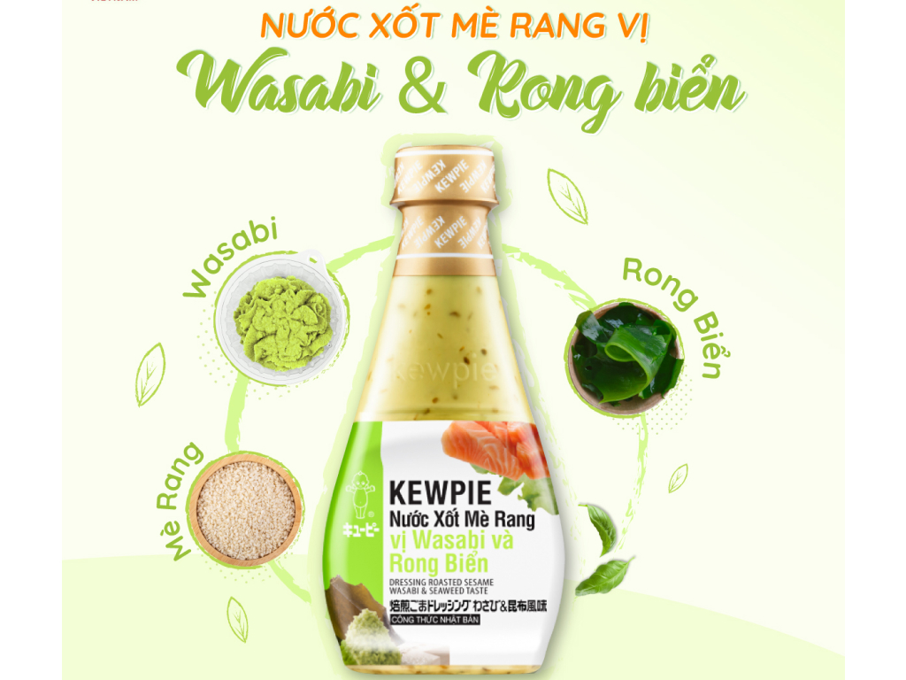 Xốt mè rang wasabi & rong biển Kewpie 210ml Bách hóa XANH