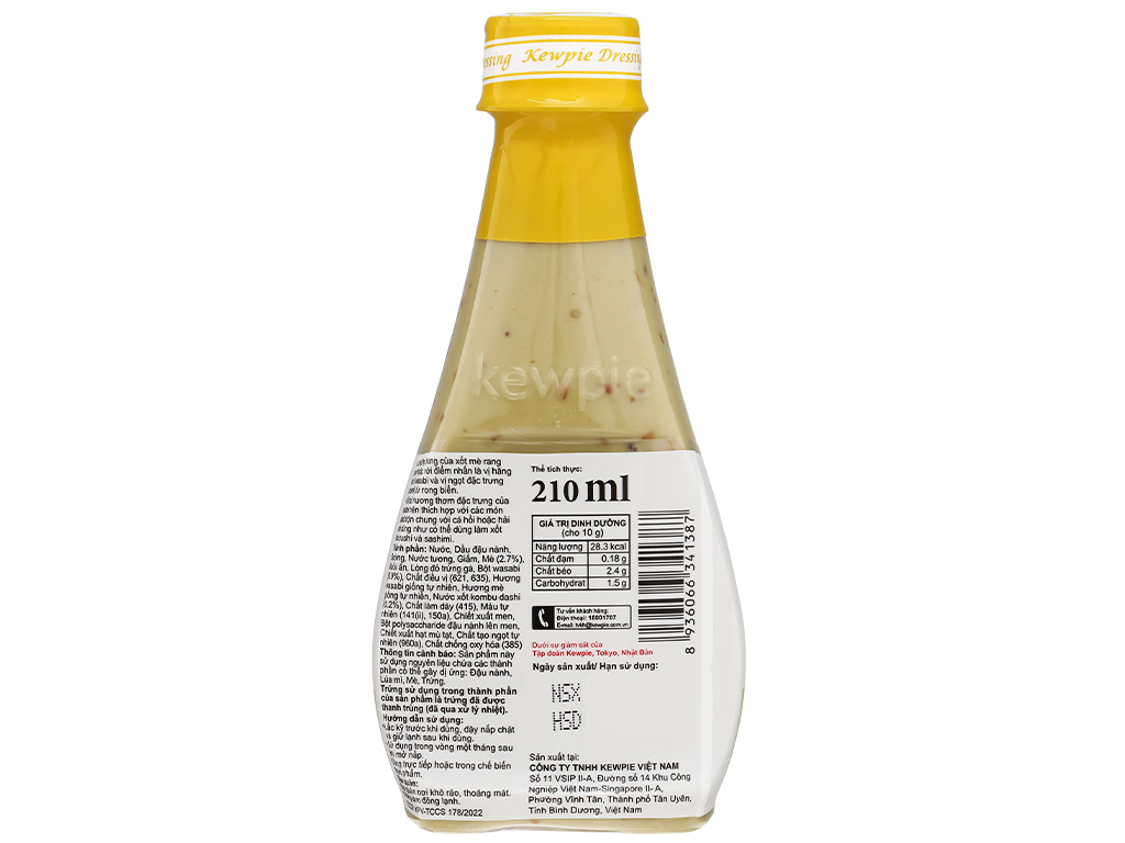 Xốt mè rang wasabi & rong biển Kewpie 210ml Bách hóa XANH