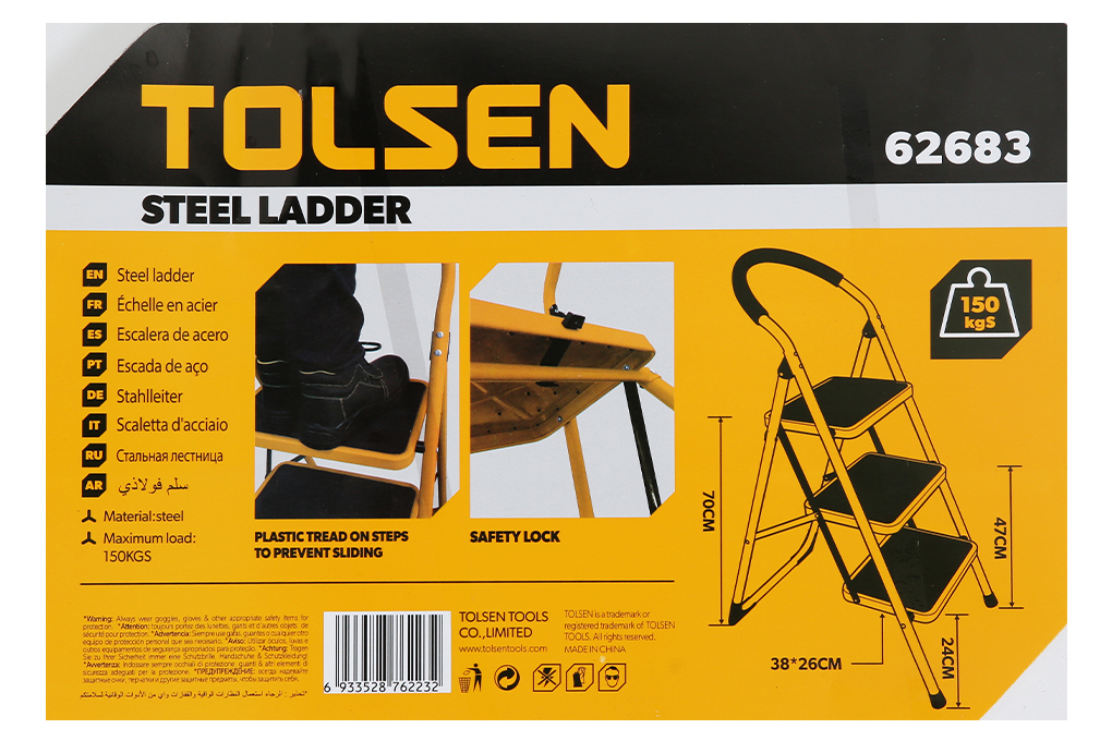 Thang Xếp 3 Tầng 150Kg Tolsen 62683
