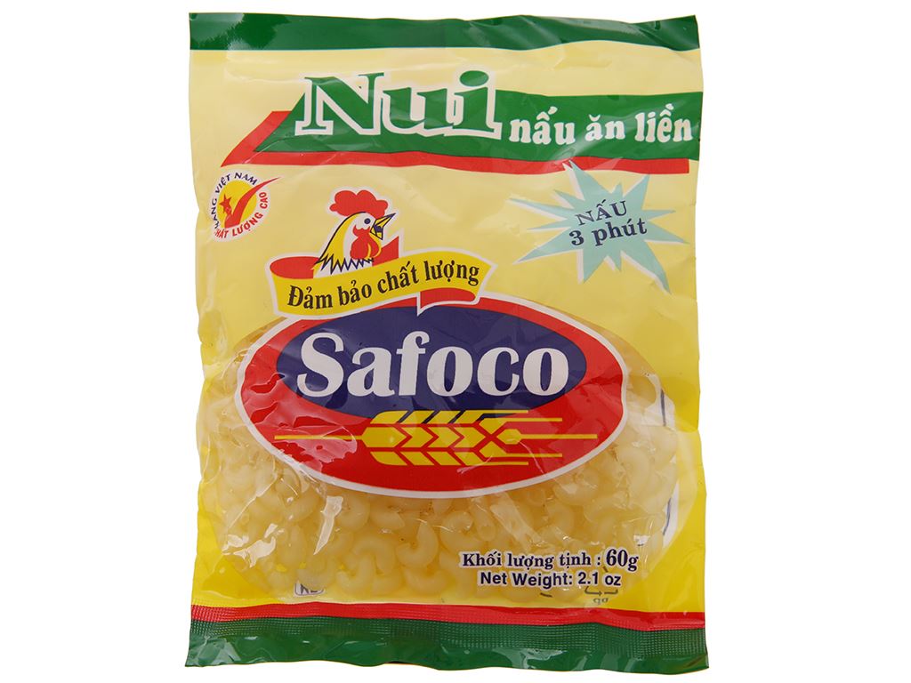Nui chữ C Safoco gói 60g giá tốt tại Bách hóa XANH