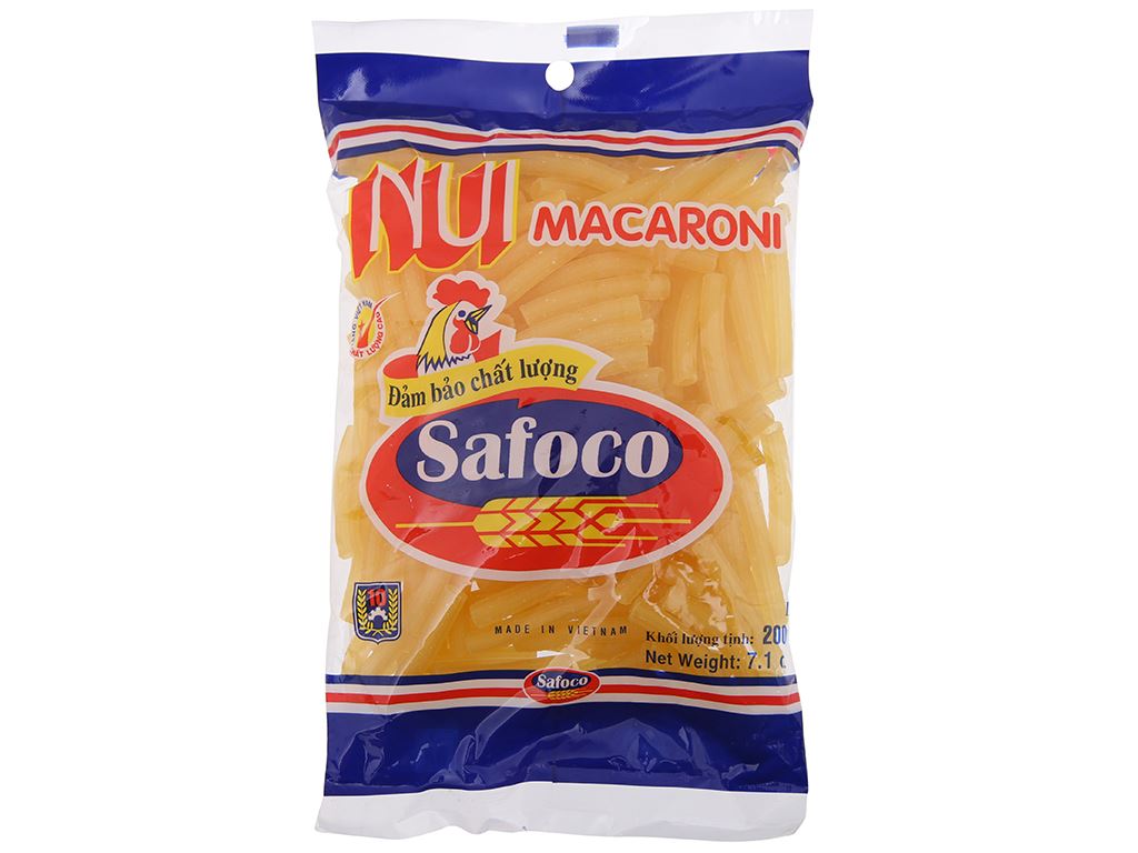 Nui ống lớn Safoco gói 200g giá tốt tại Bách hóa XANH