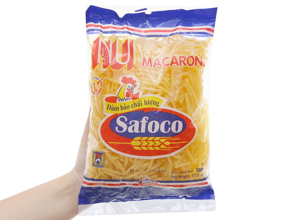 Nui ống nhỏ Macaroni Safoco gói 500g tại Bách hóa XANH