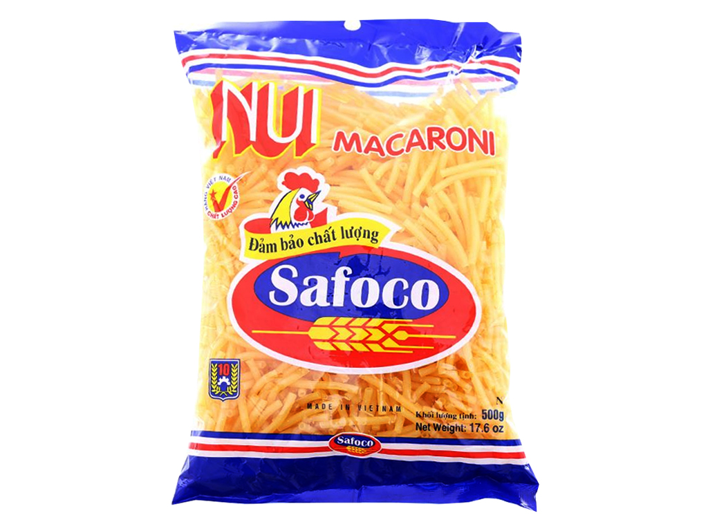 Nui ống nhỏ Macaroni Safoco gói 500g tại Bách hóa XANH