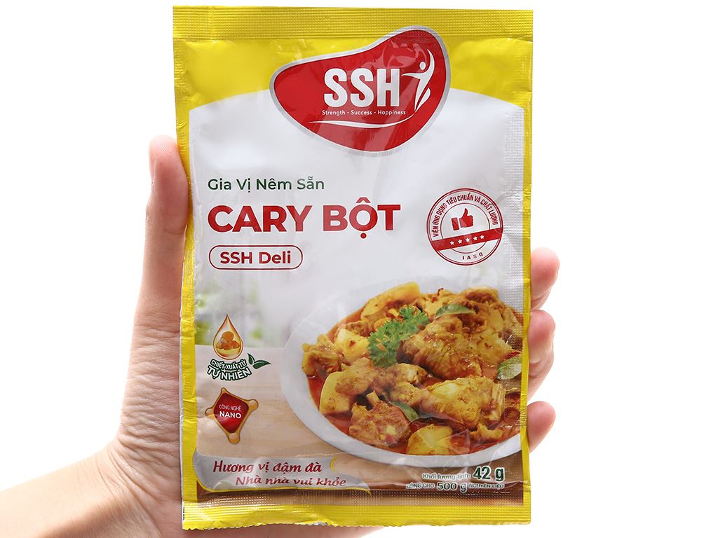 Gia vị nêm sẵn cary bột SSH Deli gói 42g Bách hóa XANH