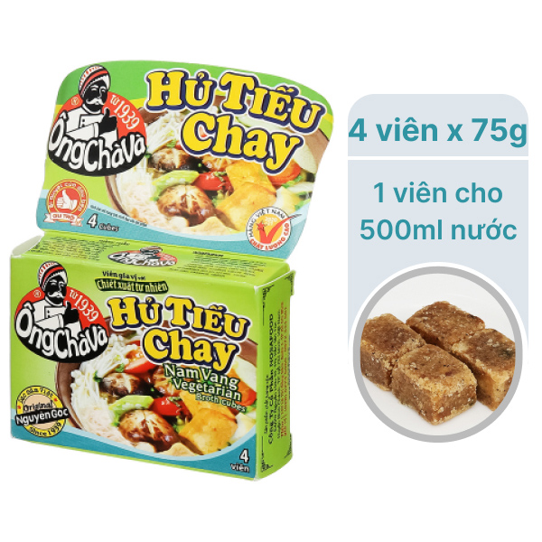 Viên nấu hủ tiếu chay Ông Chà Và 75g tại Bách hóa XANH