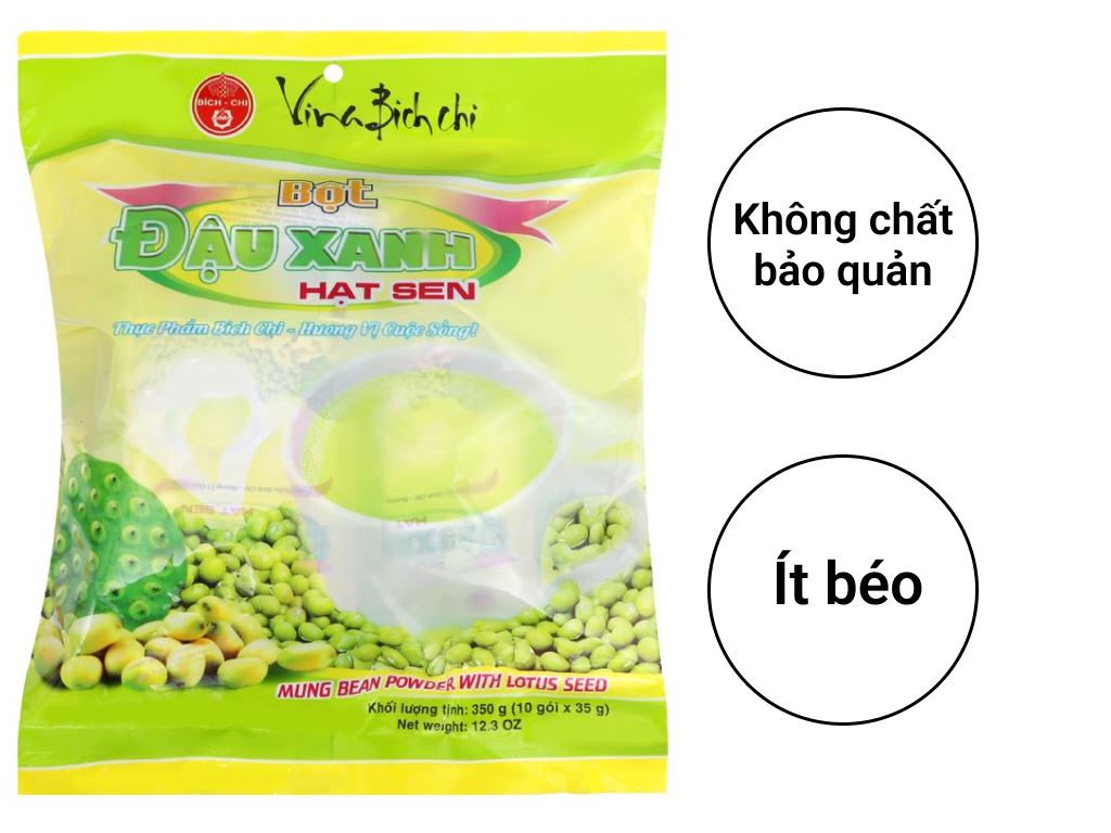 Bột đậu xanh hạt sen Bích Chi 350g giá tốt tại Bách hoá XANH