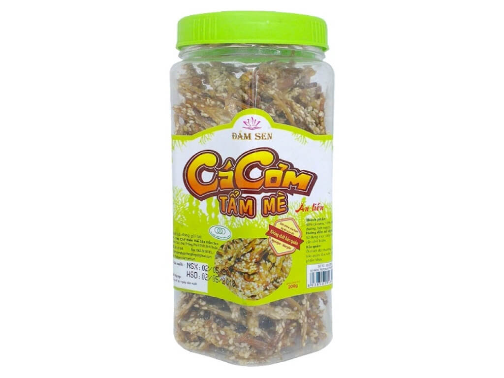 Cá cơm tẩm mè Đầm Sen hũ 150g giá tốt tại Bách hoá XANH