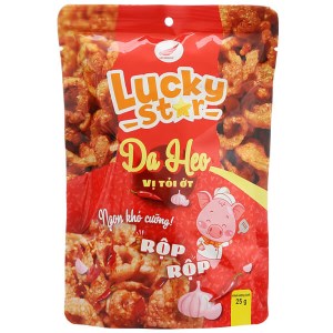 Da heo vị tỏi ớt Lucky Star gói 25g tại Bách hoá XANH