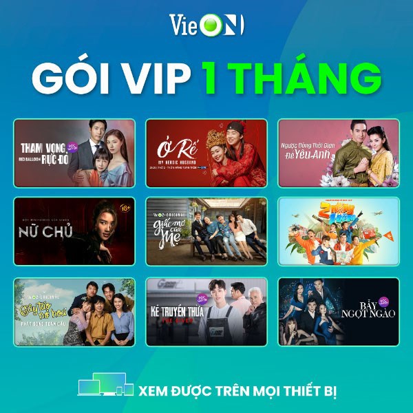 Gói VieON VIP 01 tháng chính hãng - - AVAKids.com