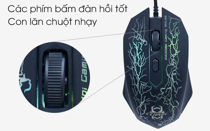 Chuột có dây Gaming Cliptec Lightning RGS501 - Điện máy XANH