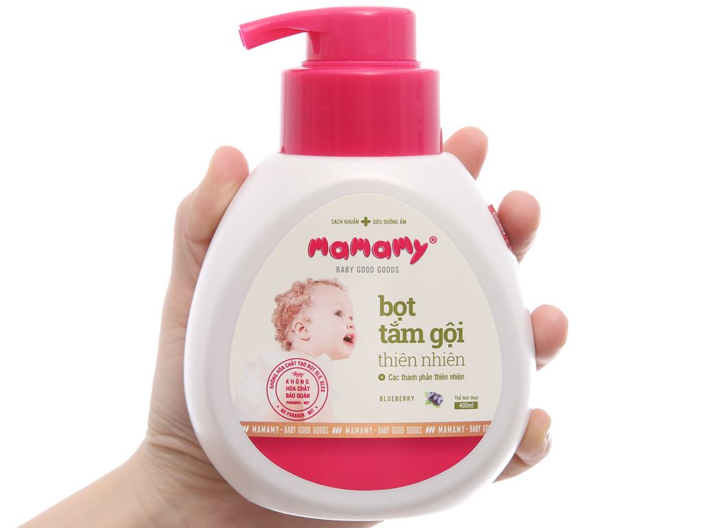 Tắm gội cho bé Mamamy việt quất 400ml tại Bách hoá XANH