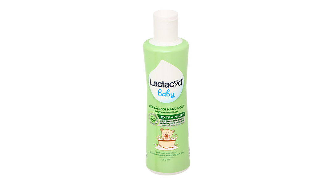 Sữa tắm gội Lactacyd Baby Extra Milky bảo vệ da và tóc cho bé chai ...