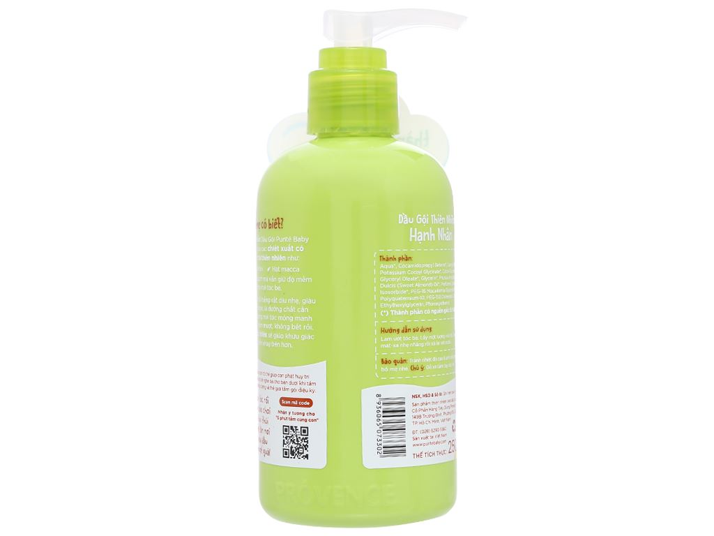 Dầu gội cho bé Purité Baby 250ml giá tốt tại Bách hoá XANH