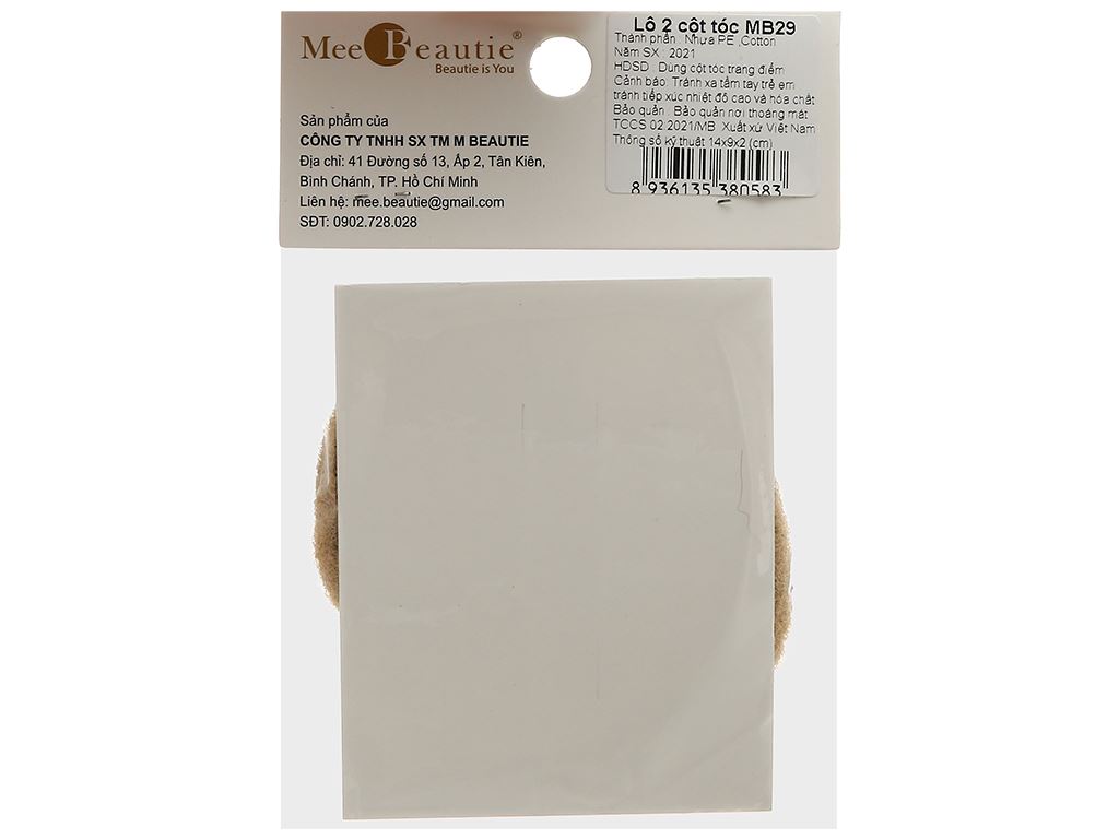 Lô 2 dây cột tóc Mee Beautie MB29 chính hãng ở Bách hóa XANH