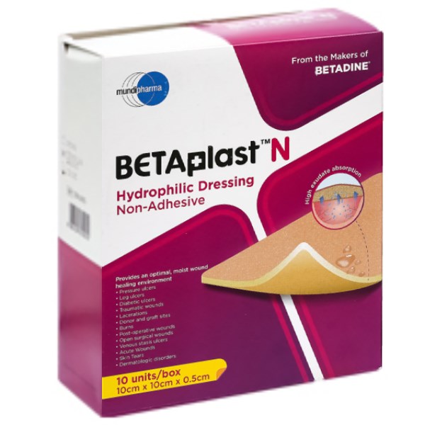 Băng vết thương Betaplast N thấm hút dịch vừa đến nhiều (10 x 10 x 0 ...