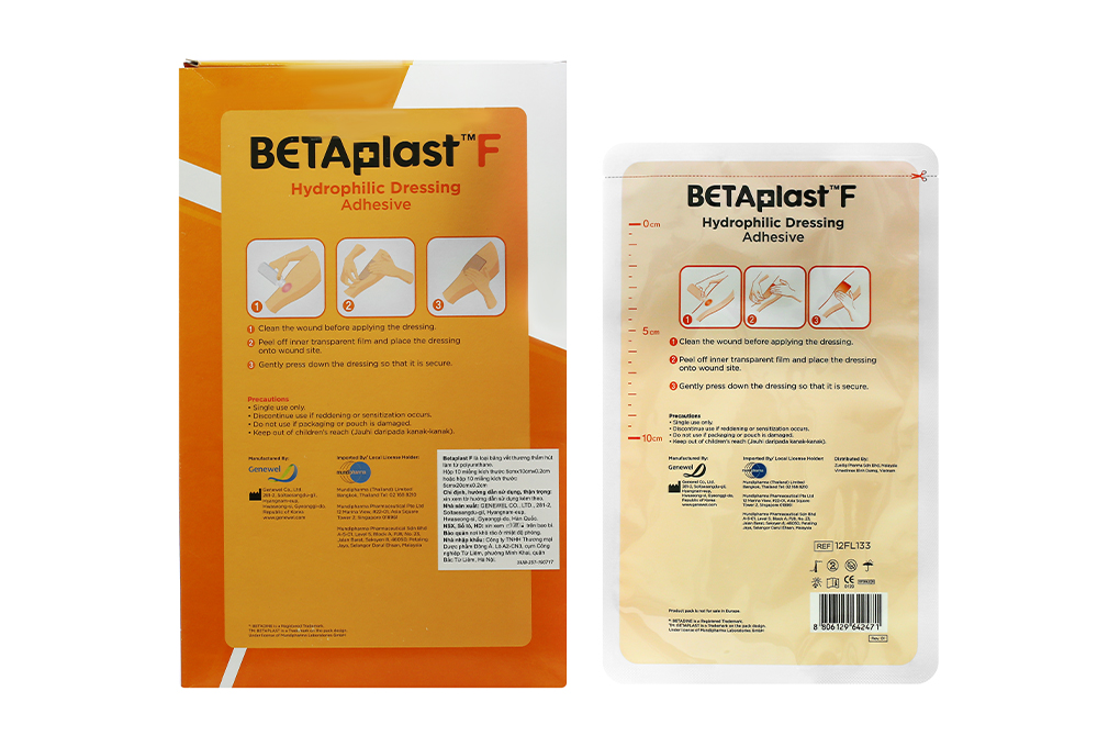 Băng Betaplast F 5cm x 10cm x 0.2cm hộp 10 miếng-Nhà thuốc An Khang
