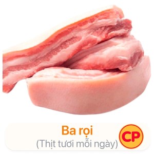 Ba rọi heo giá tốt tại Bách hoá XANH