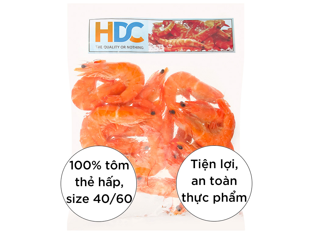 Tôm thẻ hấp đông lạnh 500g giá tốt tại Bách hoá XANH