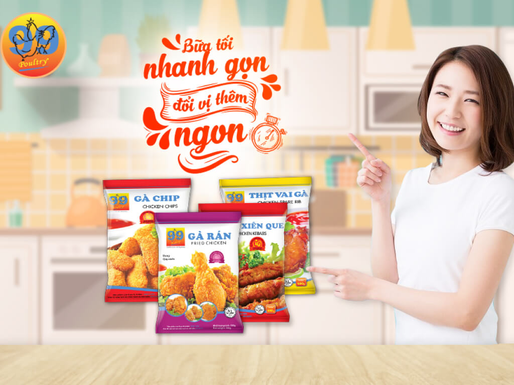 Gà rán cắt miếng 99 Poultry 500g giá tốt tại Bách hoá XANH