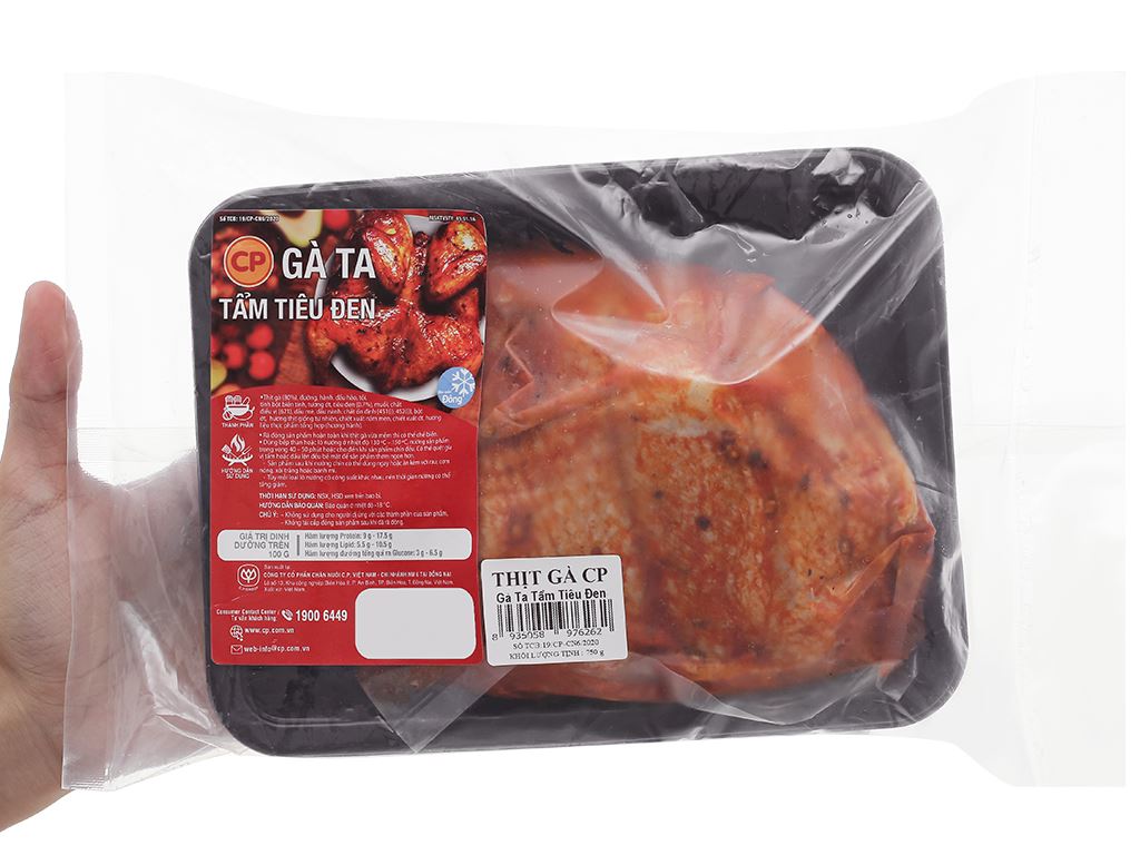 Gà ta tẩm tiêu đen C.P khay 750g giá tốt tại Bách hoá XANH