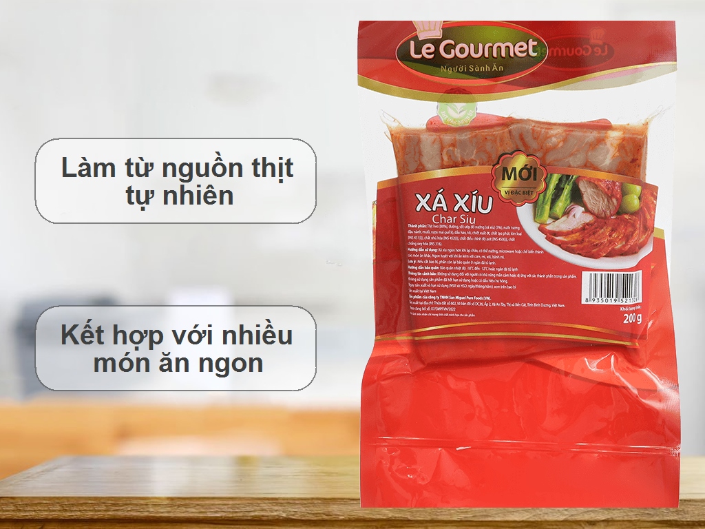 Xá xíu Le Gourmet gói 200g cực thơm ngon tại Bách hóa XANH