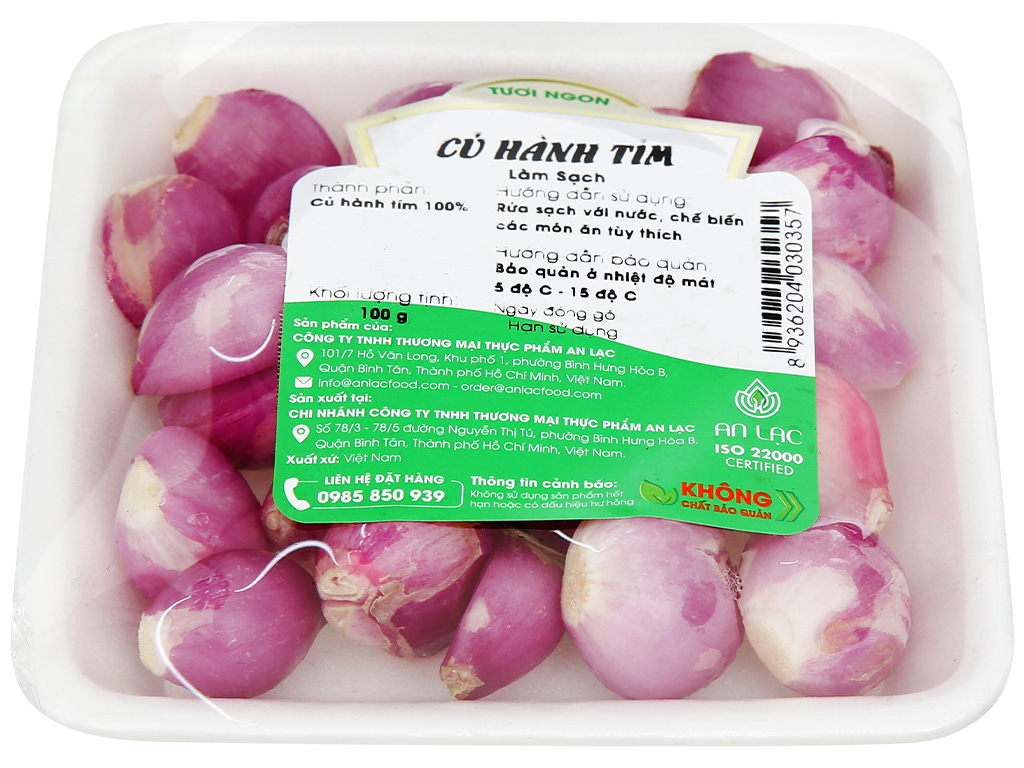Hành tím làm sạch khay 100g giá tốt tại Bách hoá XANH