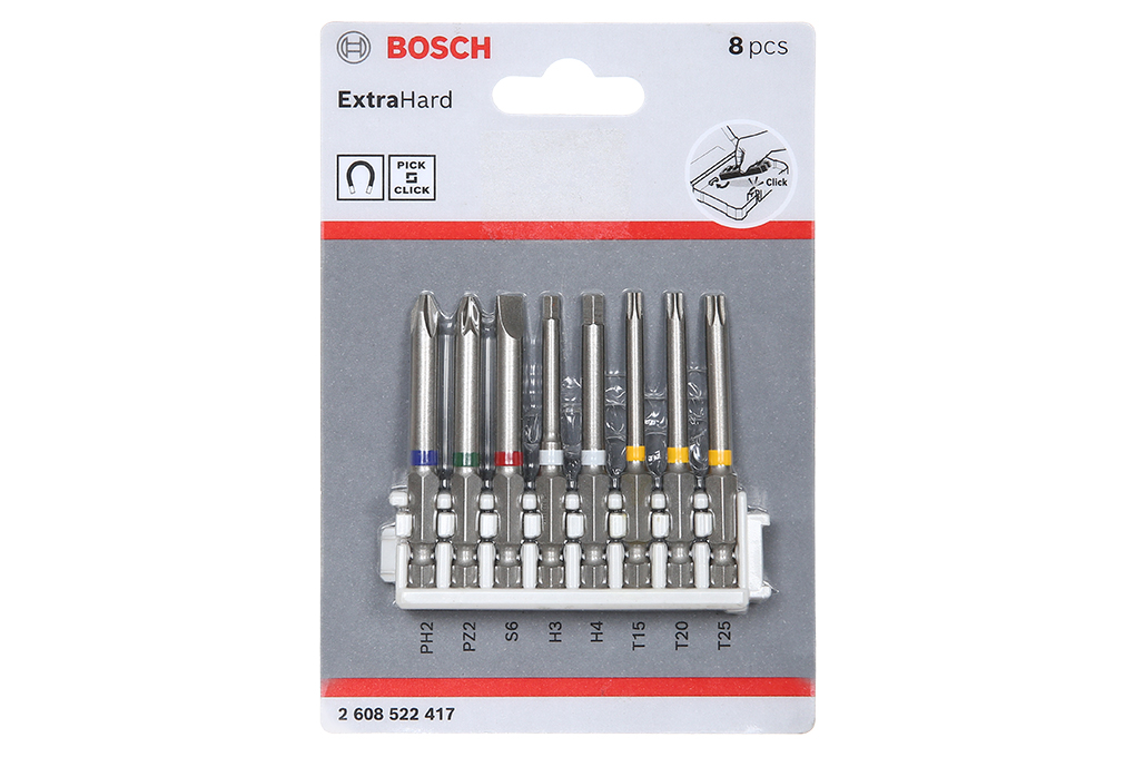 Bộ vặn vít Bosch extra hard 65mm (8 món) - chính hãng, giá tốt tại Điện ...