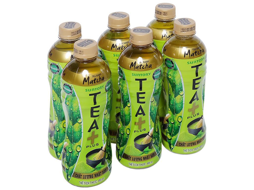 6 chai trà matcha Tea Plus 455ml giá tốt tại Bách hoá XANH
