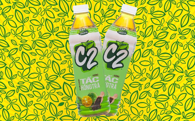 Hồng trà hương tắc C2 chai 455ml giá tốt tại Bách hoá XANH
