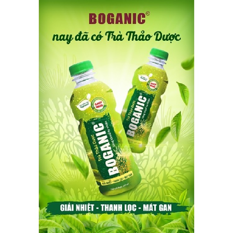 TPBS Trà Thảo Dược Boganic Bttl/1 x 290ml Traphaco (001/TRA/2020)