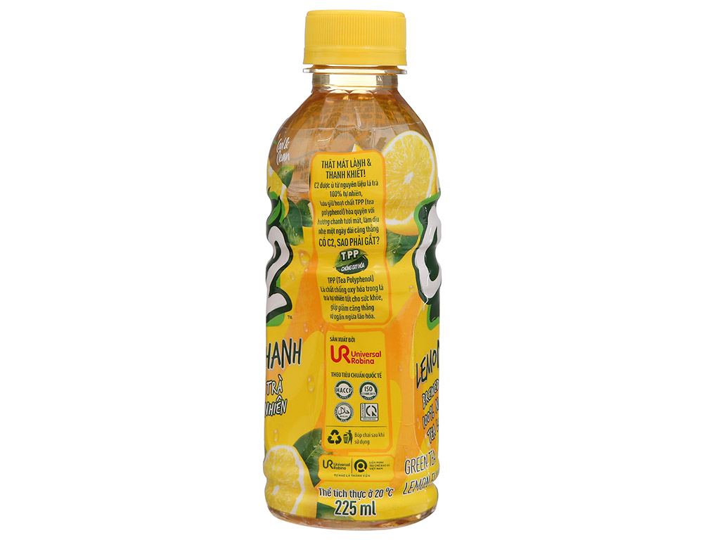 24 chai trà xanh C2 chanh 225ml giá tốt tại Bách hoá XANH