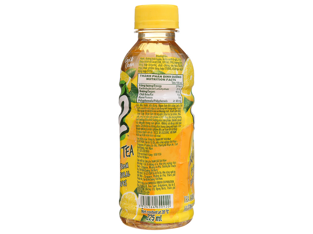 24 chai trà xanh C2 chanh 225ml giá tốt tại Bách hoá XANH