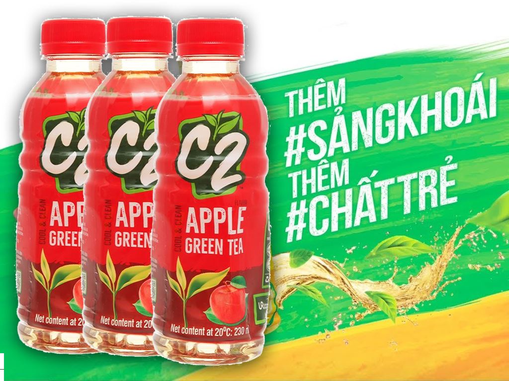6 chai trà xanh C2 hương táo 230ml giá tốt tại Bách hoá XANH