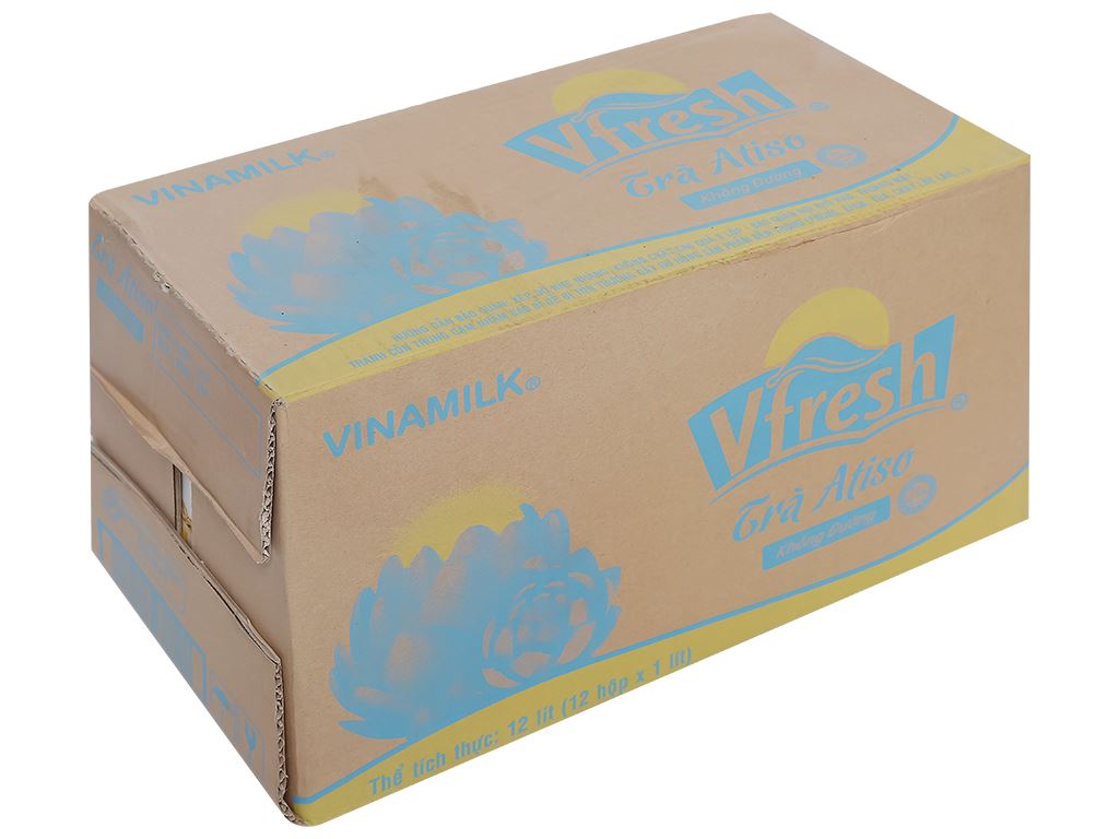 12 hộp Vfresh không đường 1 lít giá tốt tại Bách hoá XANH