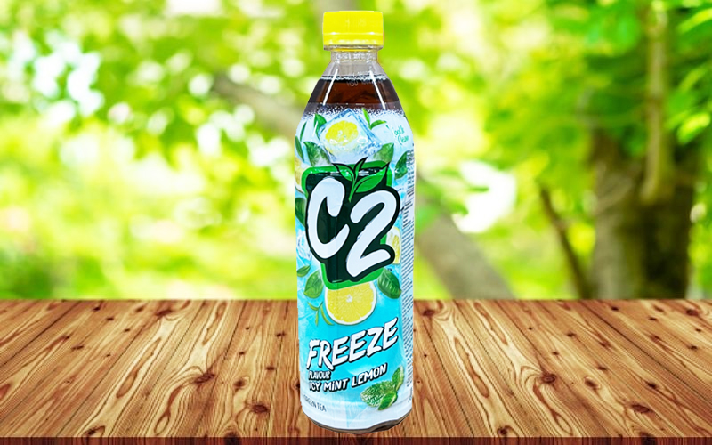 Trà Xanh C2 Hương Chanh Tuyết Bạc Hà Chai 455ml