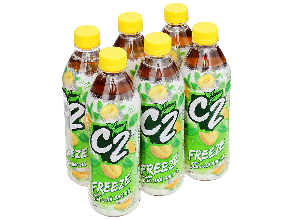6 chai trà dưa lưới bạc hà C2 Freeze 455ml tại Bách Hoá XANH